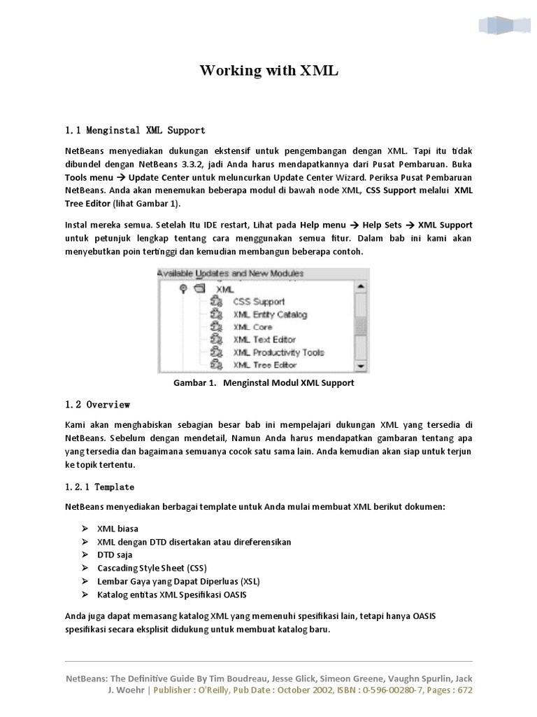 Panduan Instalasi dan Penggunaan XML di NetBeans | PDF