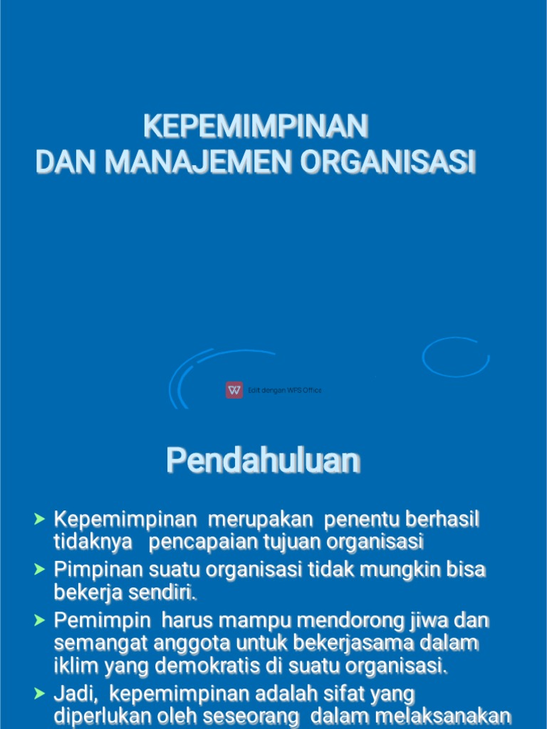 Kepemimpinan dan Manajemen Efektif | PDF