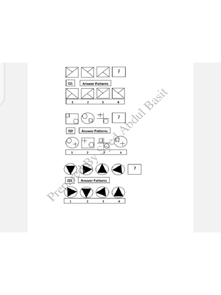 8th Non Verbal Syed Abdul Basit | PDF