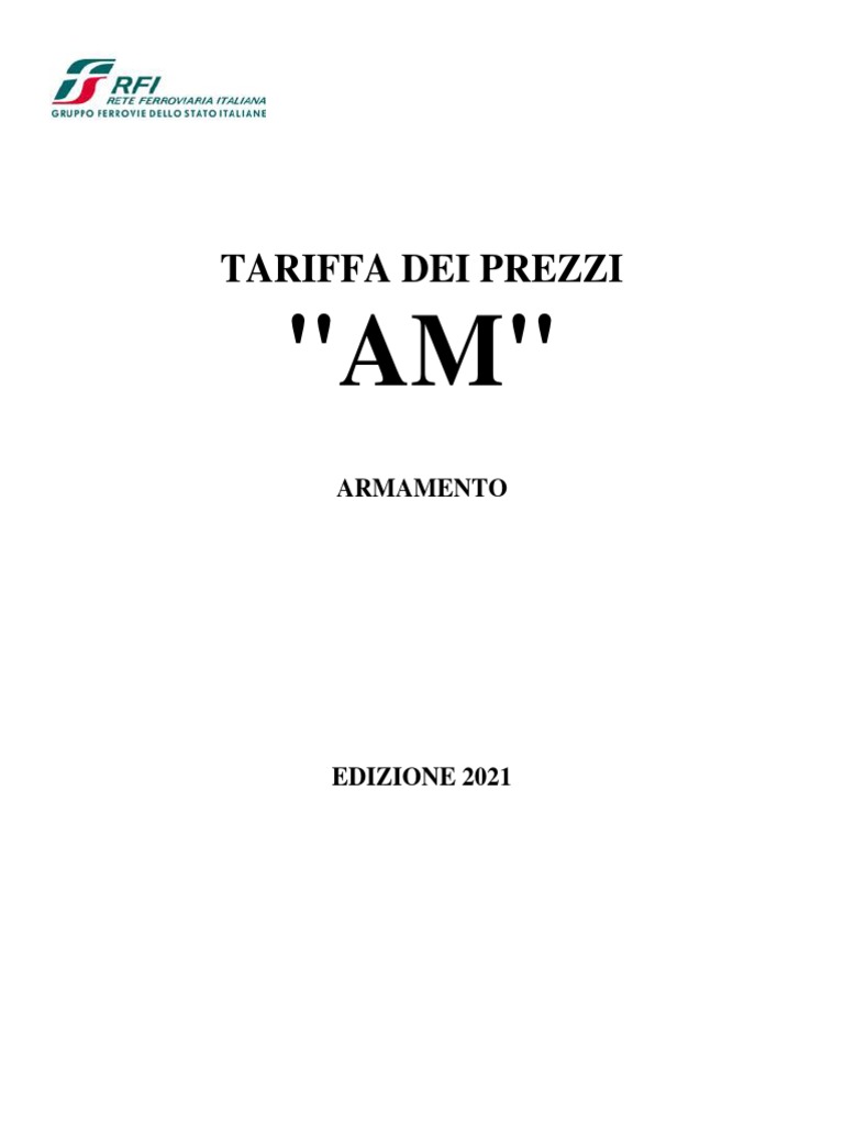 Tariffa Am 2021 | PDF