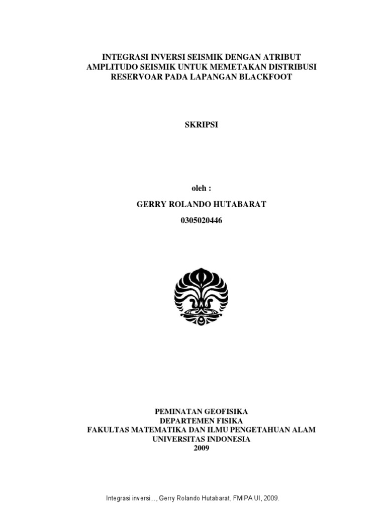 Adoc - Pub Integrasi Inversi Seismik Dengan Atribut Amplitudo | PDF