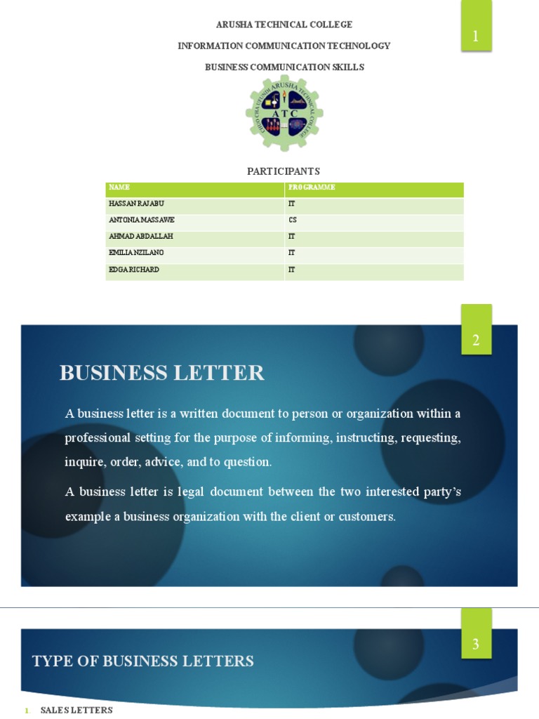 Bussiness Letter | PDF | Business | Business Economics