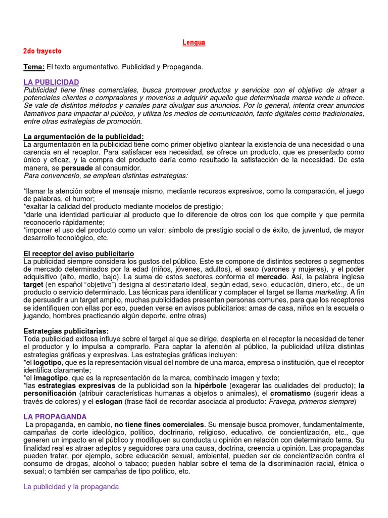 Publicidad y Propaganda: Diferencias Clave | PDF | Publicidad | Marca