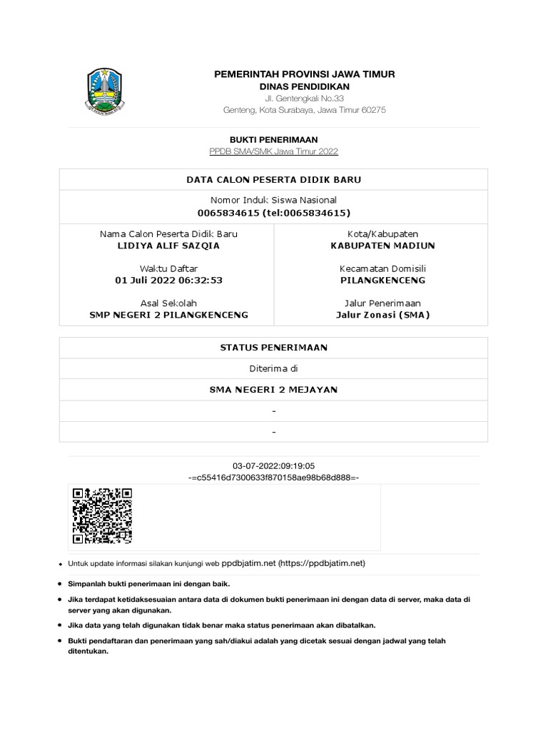 Bukti Penerimaan | PDF