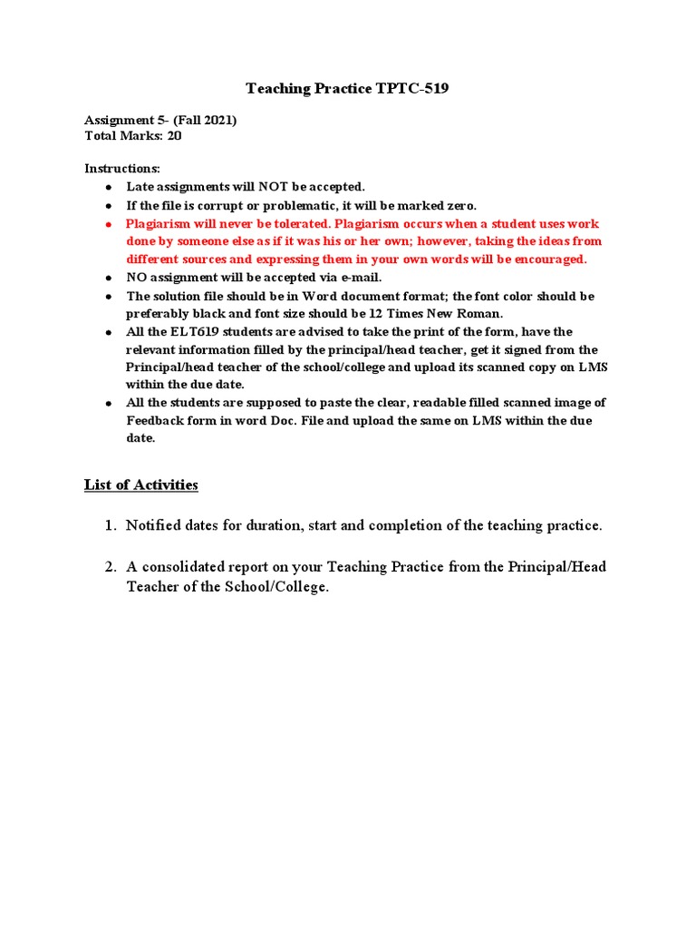 Fall 2021 - TPTC519 - 5 | PDF | Teachers | Behavior Modification