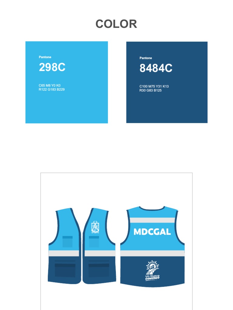 CHALECOS PROYECTO - 04 - NUEVO MODELO - Azul Tela | PDF