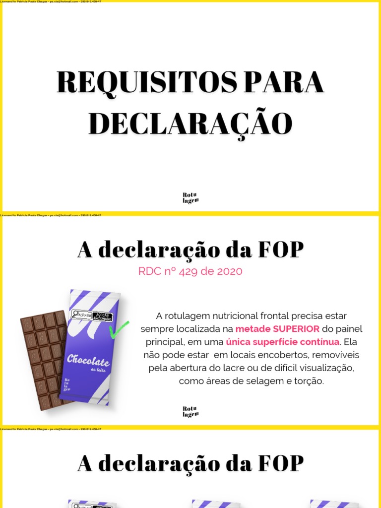 Requisitos para Declaração Da FOP | PDF