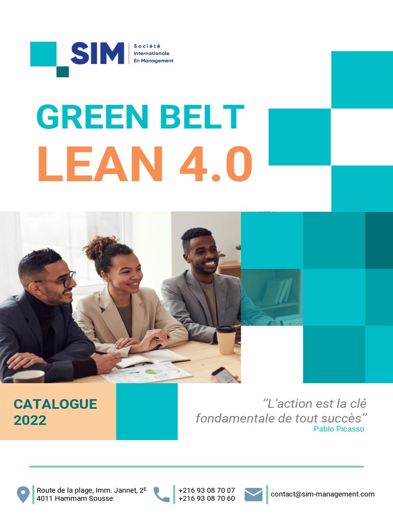 Catalogue Green Belt Lean 4.0 - SIM 2023 | Descargar gratis PDF | Business | Économie d'entreprise