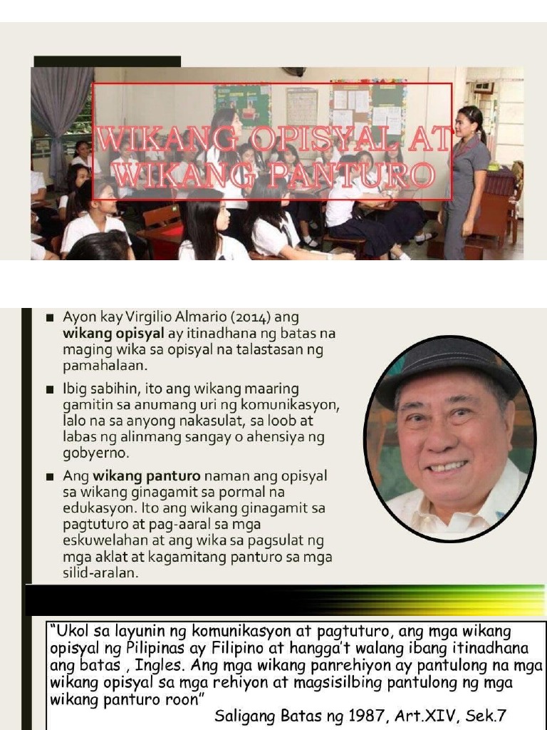 Wikang Opisyal Ang Wikang Opisyal By Rally Sucayan On Prezi