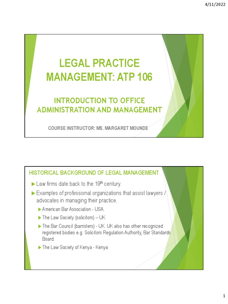 Introduction To Office Administration and Management | PDF ...