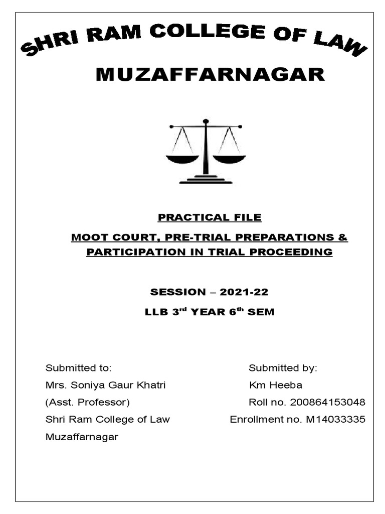 LLB FRONT PAGE 6th Sem | PDF