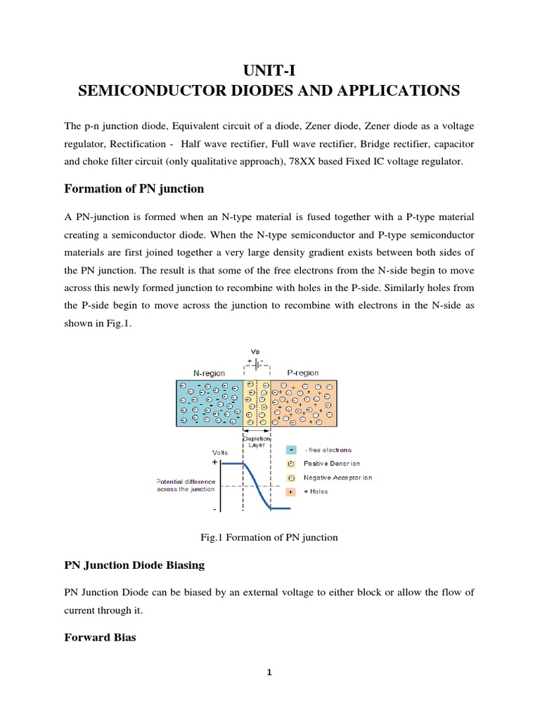 Chapter 1-Semiconductor Diodes & Applics | PDF | Rectifier | P–N Junction
