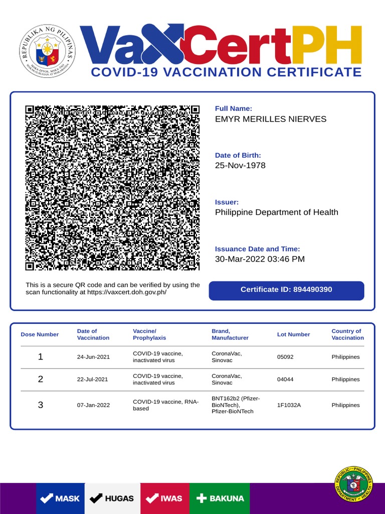 Vaccination Certificate | PDF