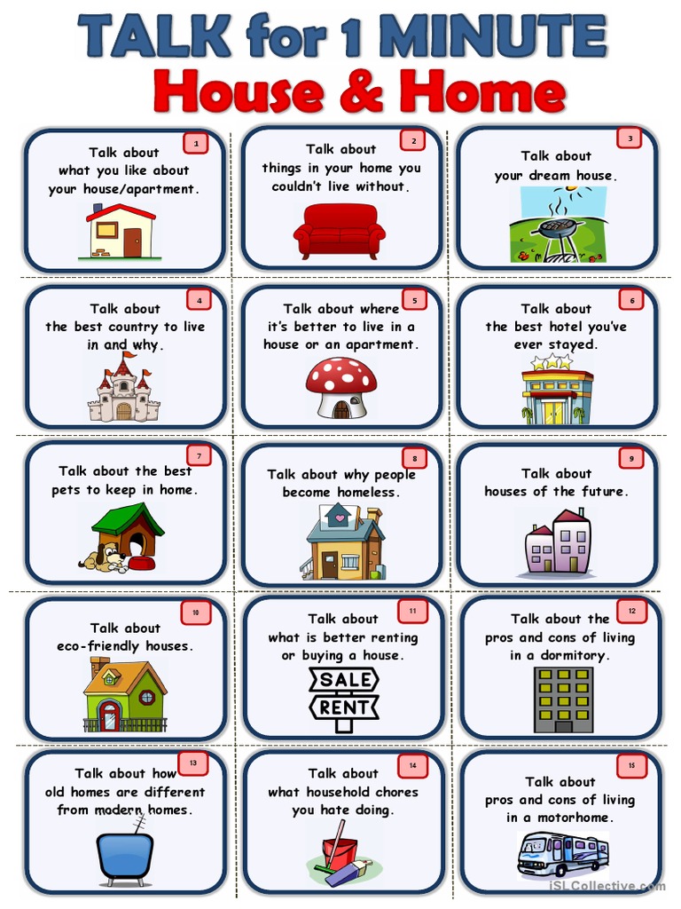 House Speaking Activities for Students | PDF