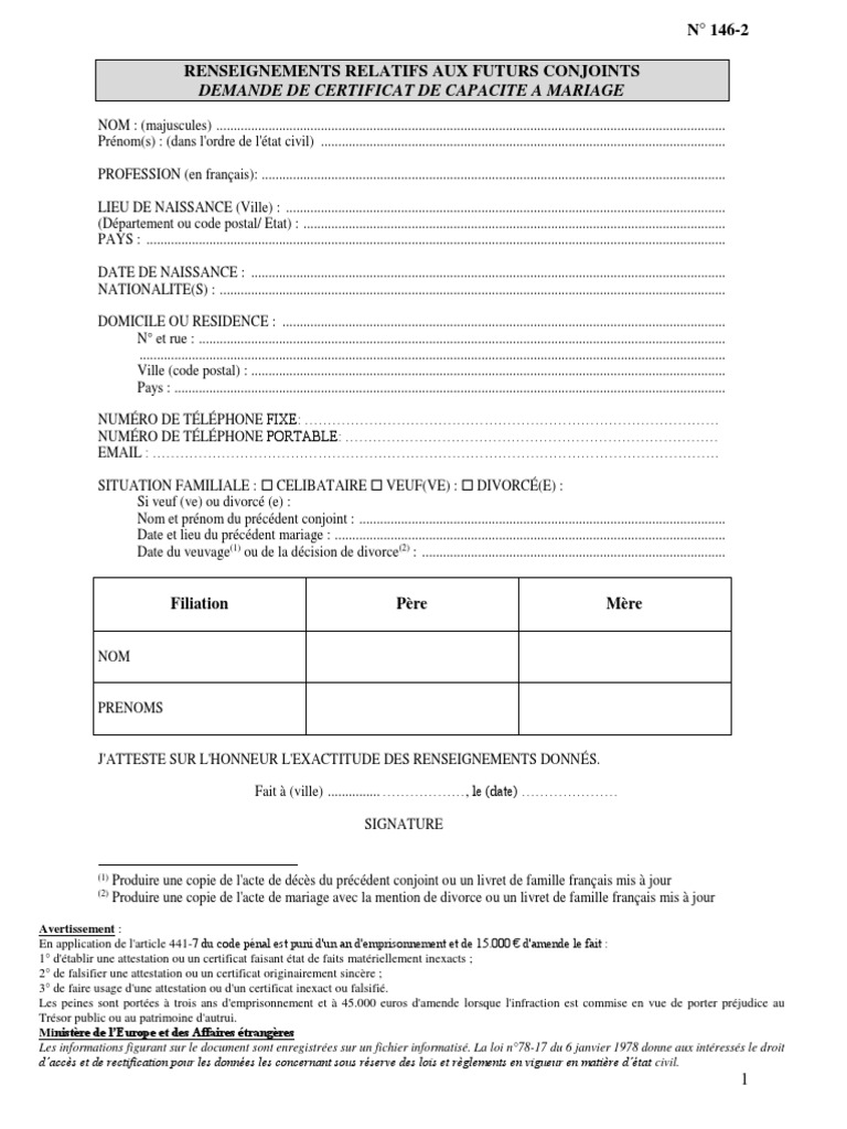 Formulaire Ccam-2 | PDF | Mariage | Loi criminelle