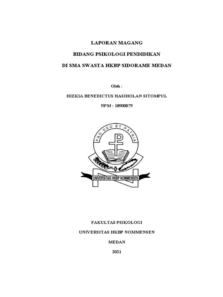 Cover Laporan Magang | PDF