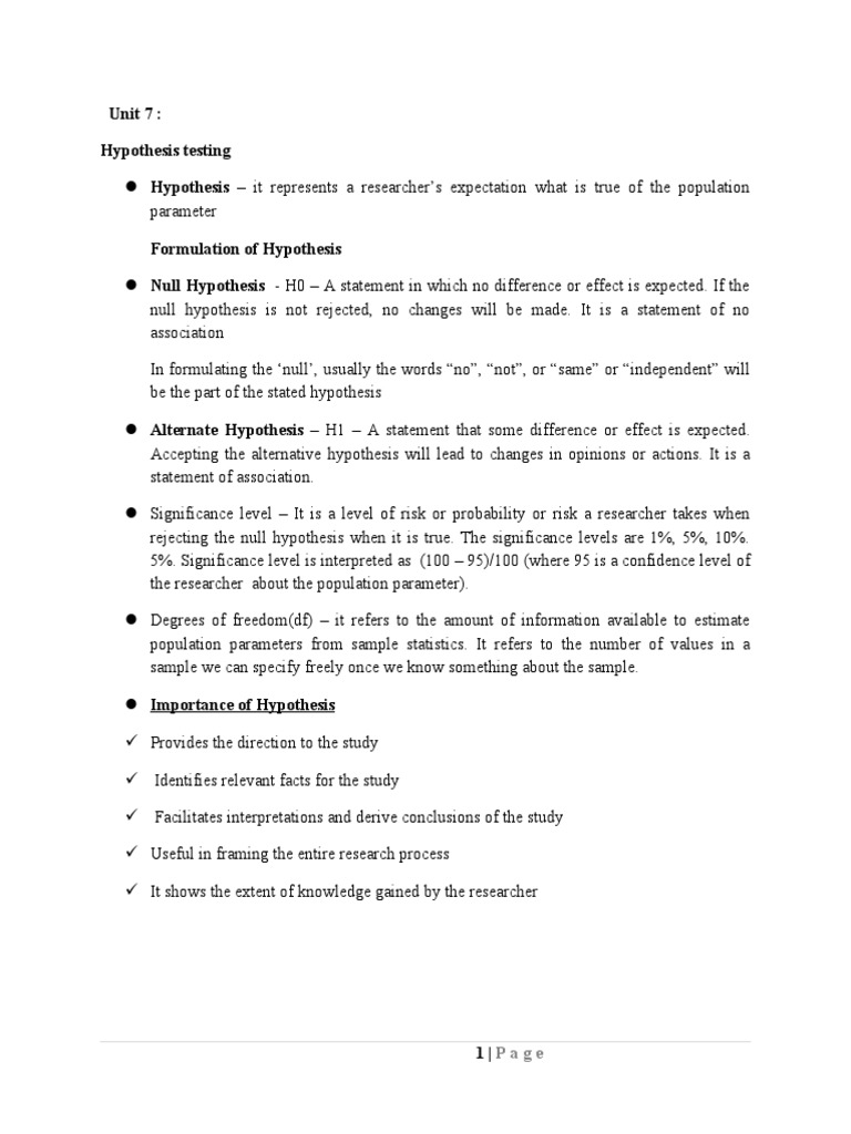 Hypothesis Testing in Business Statistics | PDF | Chi Squared Test ...