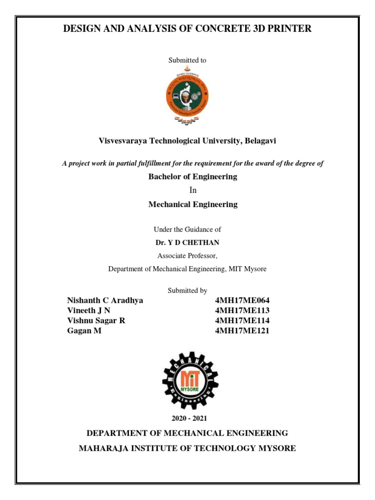 Batch 18 (Final Report) | PDF | 3 D Printing | Concrete