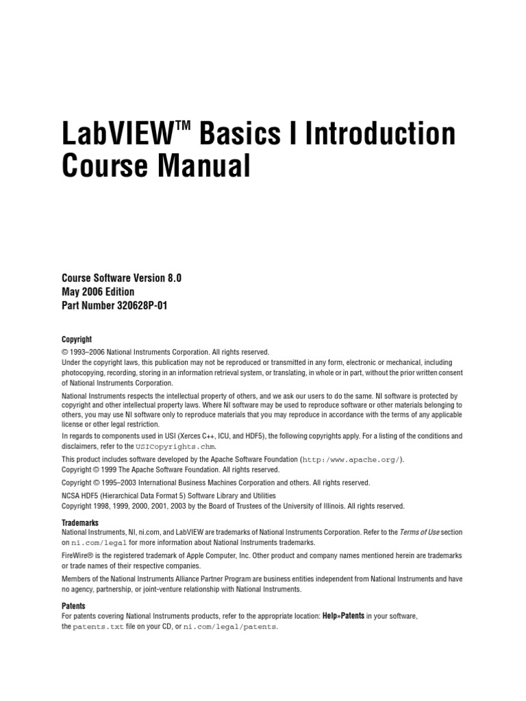 Labview Basic 1 Manual | Download Free PDF | Icon (Computing) | Algorithms