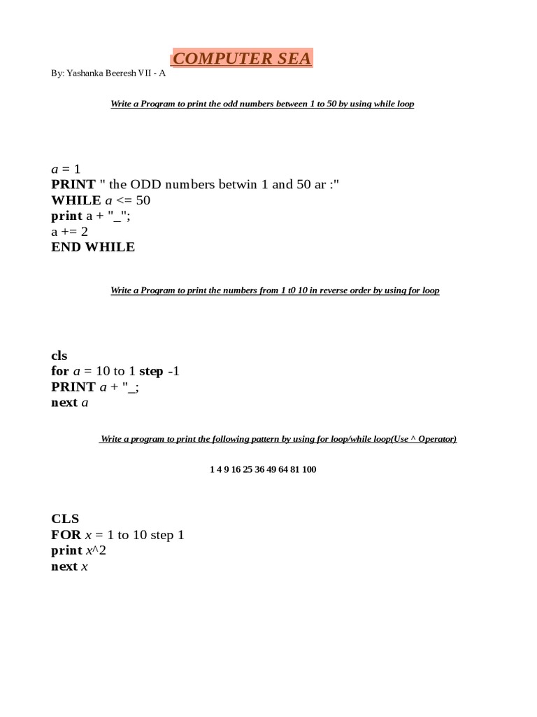 Computer Sea :) | PDF