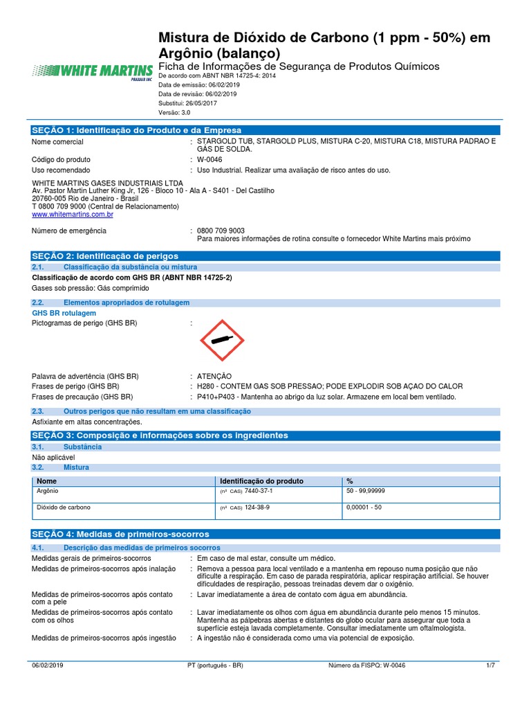 Fispq - Mistura | PDF | Primeiros socorros | Gases
