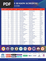 IPL 2024 Match Schedule and Venues | PDF