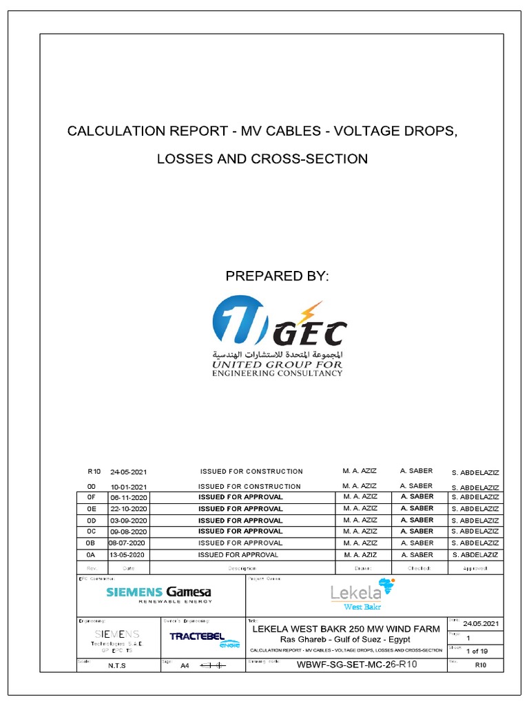 MV Cable Sizing Verification Study | PDF | Electrical Network | Capacitor