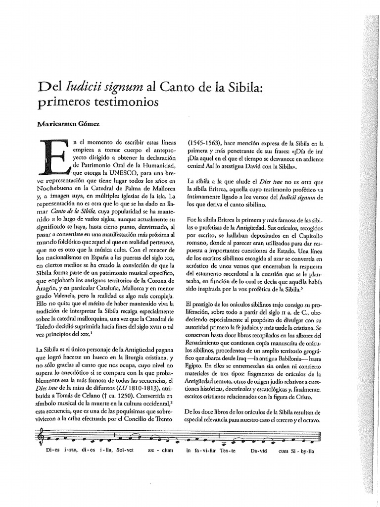 Cant de La Sibila I | PDF