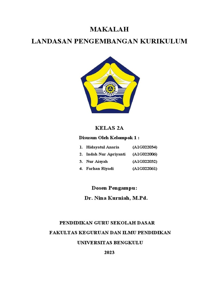 Landasan Pengembangan Kurikulum | PDF