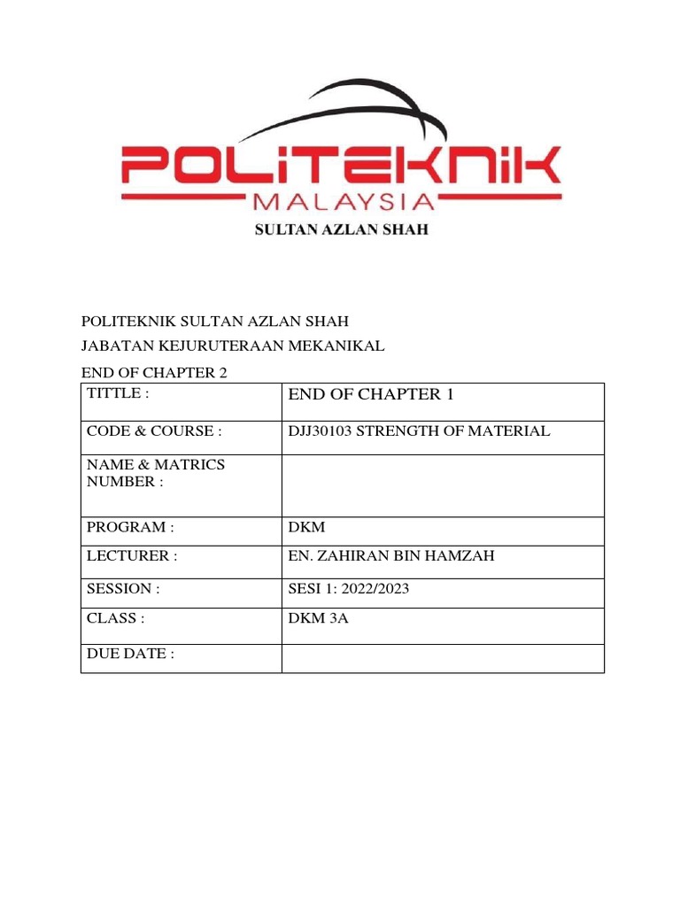 Format Header For Eoc 1 | PDF
