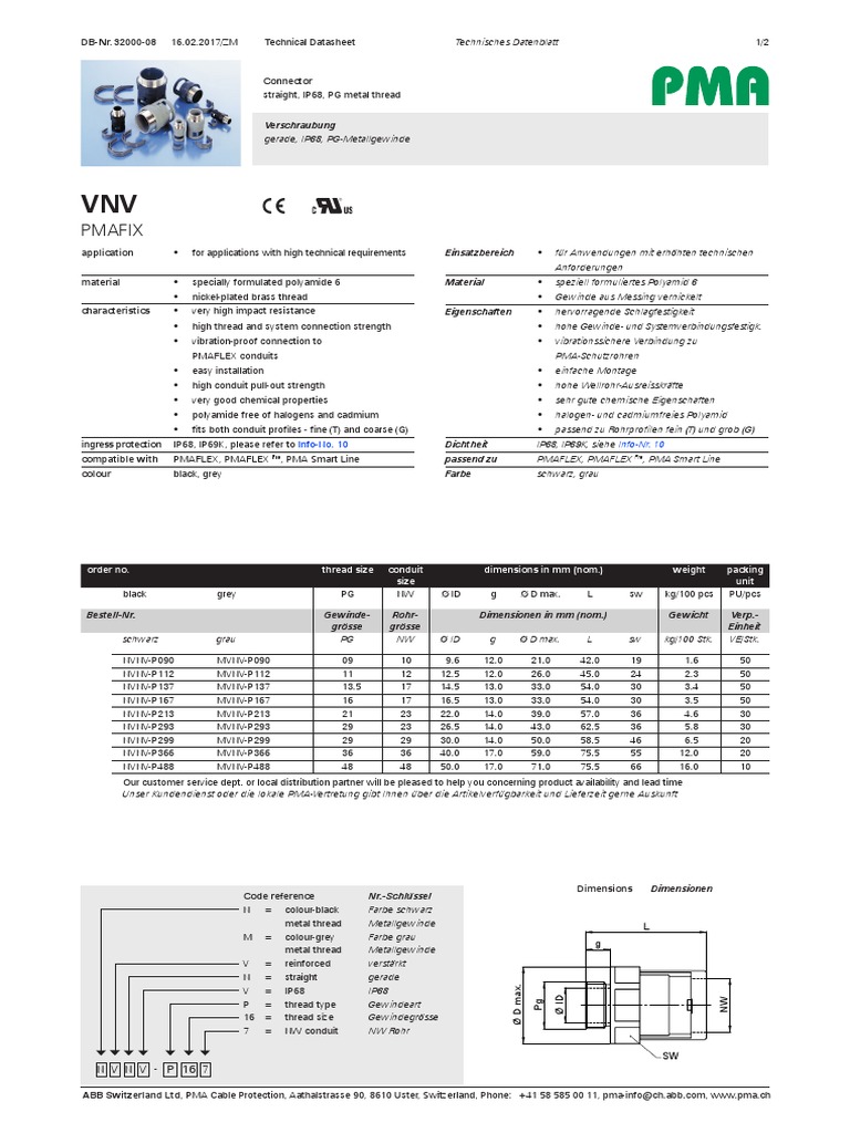 FT Raccord NVNV-P213 | PDF