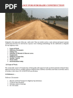 Method Statement Road Construction | PDF | Road | Concrete