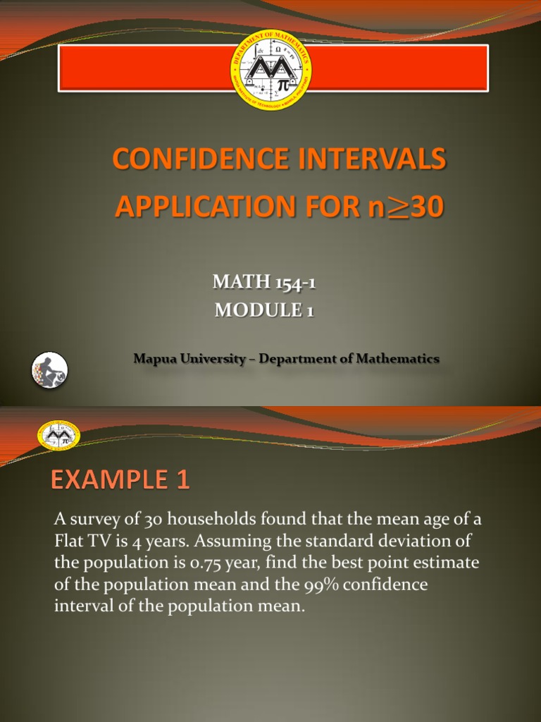 Confidence Intervals for Large Samples | PDF | Standard Deviation | Confidence Interval