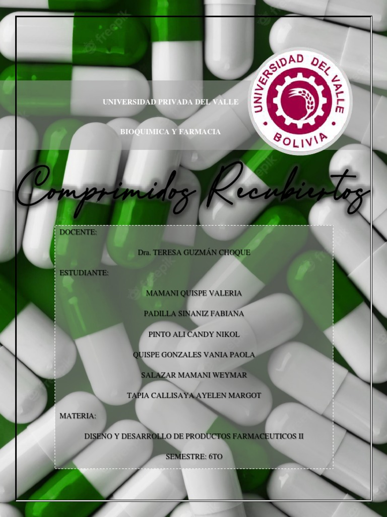 Comprimidos Recubiertos Word | PDF | Medicamentos con receta | Tableta ...