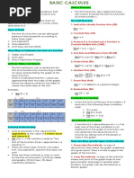 Bascal Reviewer | PDF | Derivative | Functions And Mappings