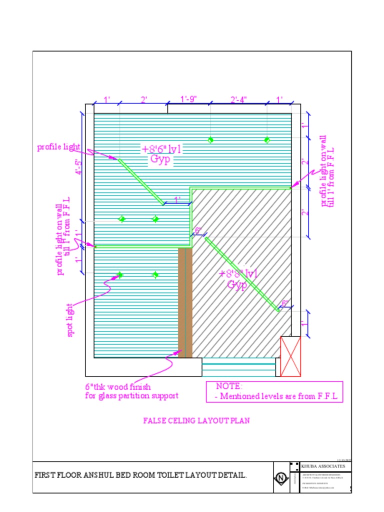 Toilet False Ceiling Plan | PDF | Architectural Design | Architecture