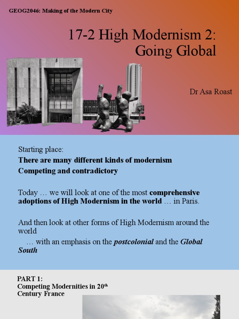Global High Modernism in Urban Planning | PDF | Modernism | Accra