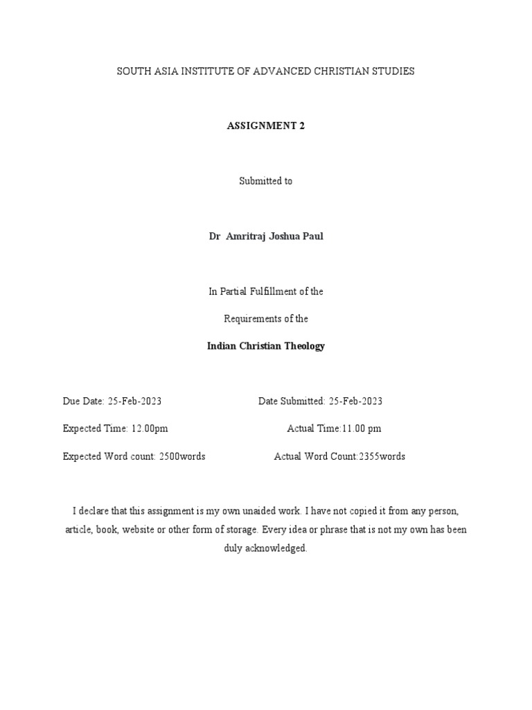Jesus as Avatar in Indian Theology | PDF | Jesus | Christology