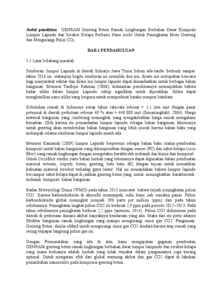 Proposal B Indonesia 13 Januari 2023 | PDF