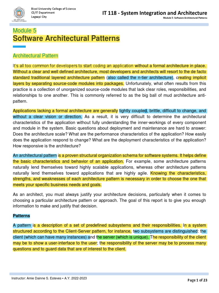 IT 118 - SIA - Module 5 | PDF | Peer To Peer | Representational State Transfer
