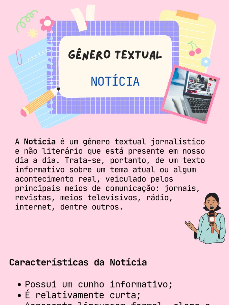 Gênero Textual - Notícia | PDF | Notícias | Jornalismo