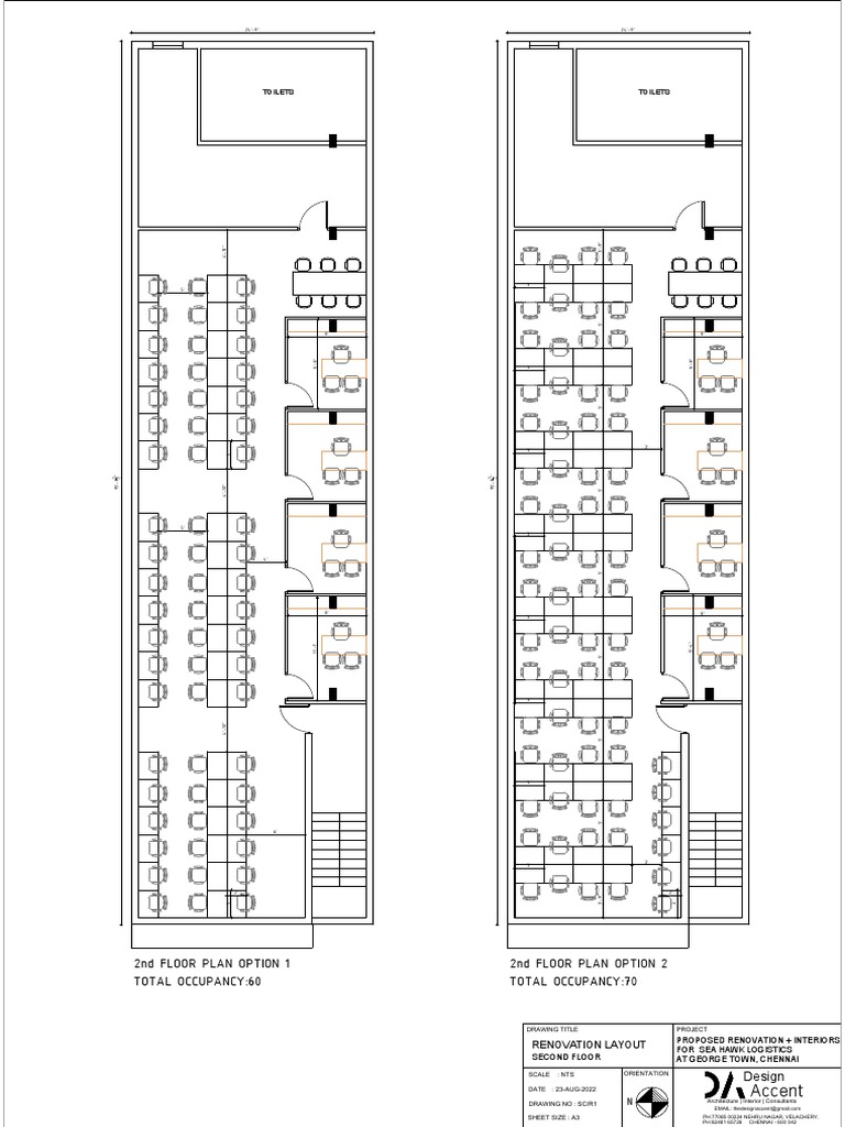 Office Floor Plan-Option 1,2 | PDF | Technical Drawing