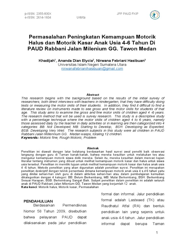 Template Jurnal Untirta 1 | PDF
