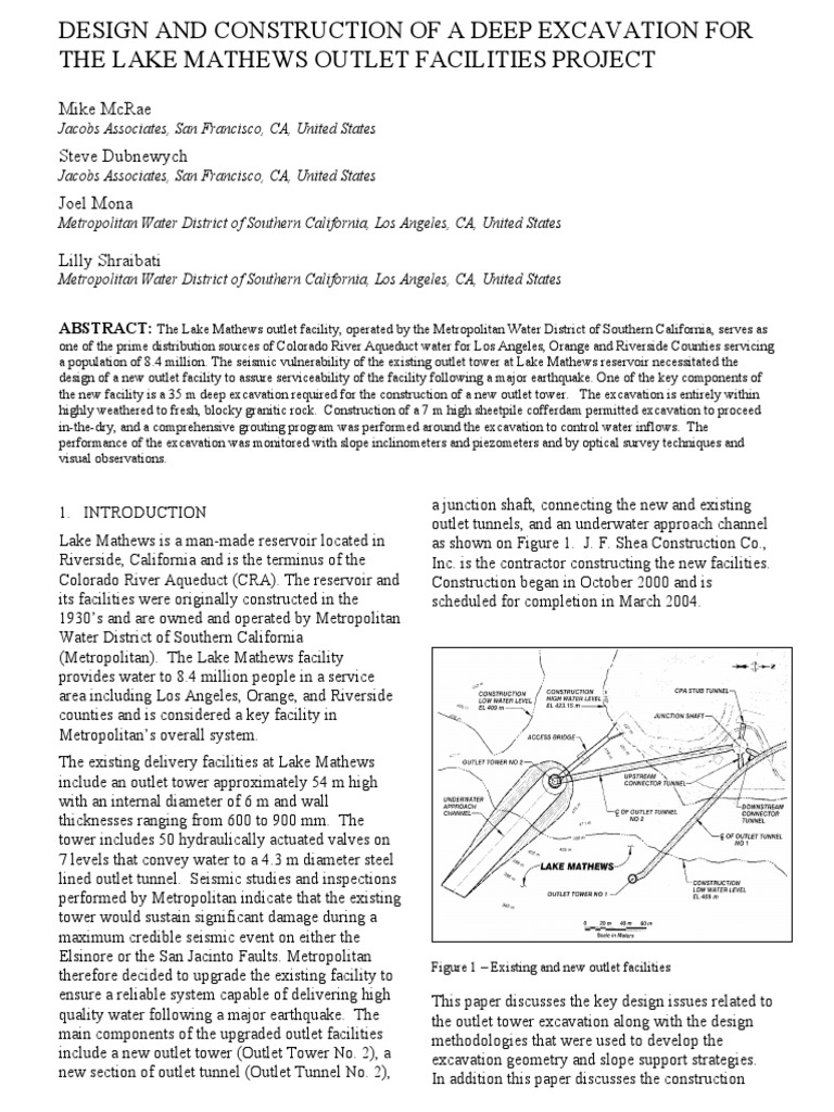 Case Study - Design and Construction of Deep Excavation For The ...