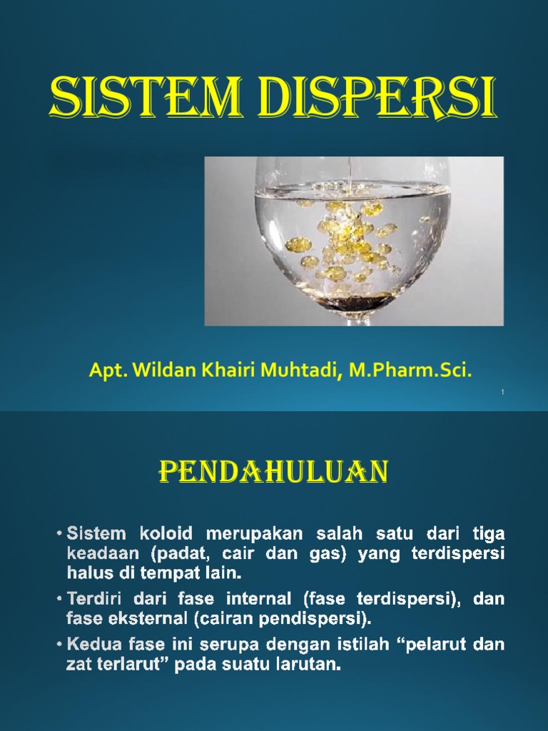 2,3 Sistem Dispersi Bag 1 | PDF