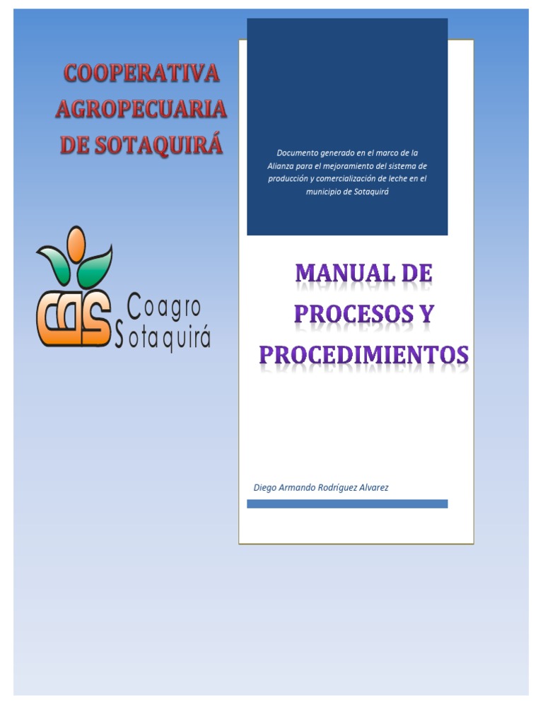 Manual de Procesos y Procedimientos | PDF | Contabilidad | Presupuesto