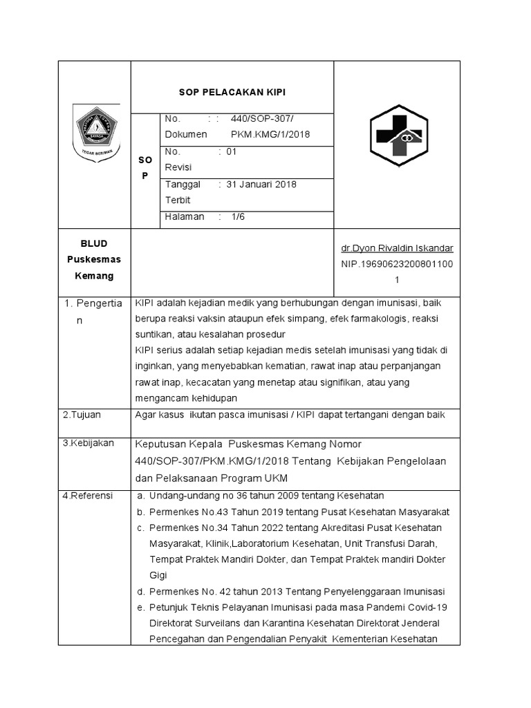 Sop Pelacakan Kipi | PDF