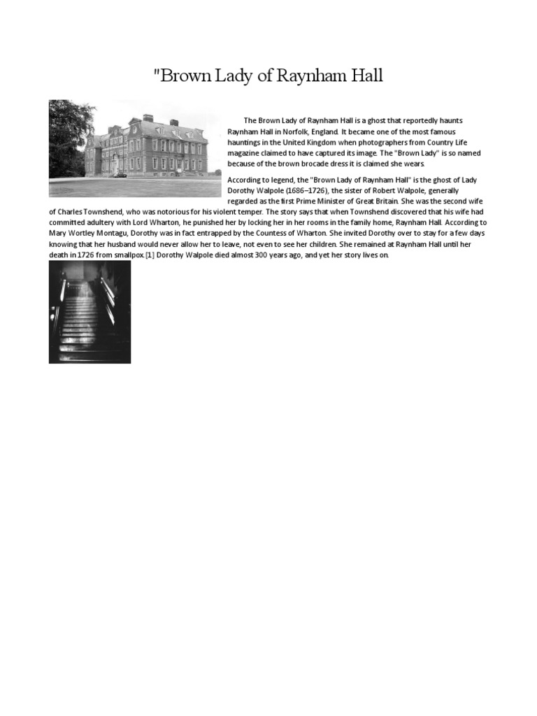 Brown Lady of Raynham Hall | PDF