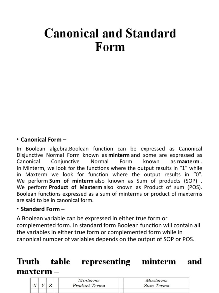 Standard Form | PDF | Mathematical Logic | Theory Of Computation