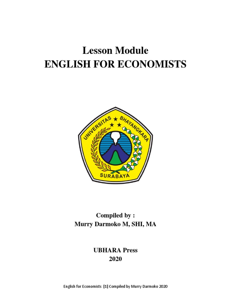 English for Economists: A Lesson Module | PDF | Capitalism | Taxes